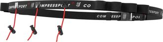 Compressport Compressport Race Belt Rucksackhalter Startnummernband Voll verstellbar und funktional - Ideal zum Tragen Ihrer Gels