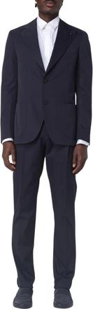 Lardini Blaues Einreiher-Anzug mit Einkerb-Revers - - Suits - Herren - Blau - S