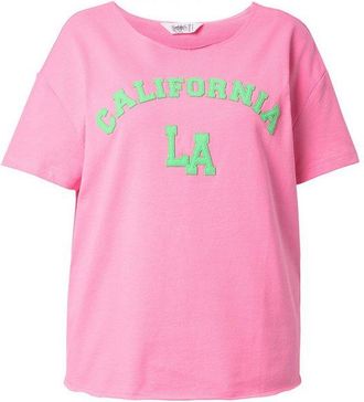 Angel Of Style Sweatshirt Sweatshirt Boxy Fit Kurzarm Frottee-Schriftzug