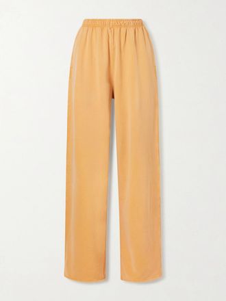 Acne Studios Cotton Logo-printed Sweatpants - Orange