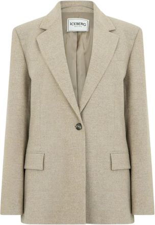 Iceberg Jacke mit Logo-Detail - - Jackets - Damen - Beige - XS