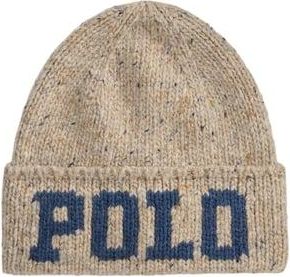 Polo Ralph Lauren Bonnet imprim&eacute; en laine m&eacute;lang&eacute;e