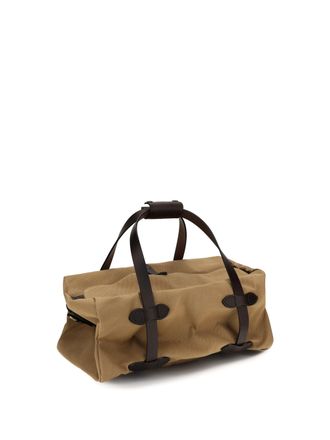 Filson Mens Small Rugged Twill Travel Bag Tan Cotton Shoulder