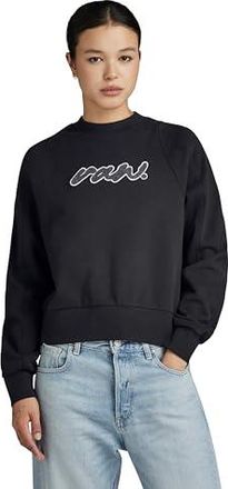 G-Star G-Star Femme Sweat Cornely RAW Dot Raglan, Noir (dk black D24375-D562-6484), XL