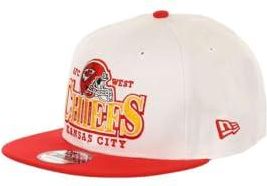 New Era Kansas City Chiefs NFL White Original Teamcolour Helmet Red 9Fifty Snapback Cap