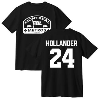 Generic Heat Rivalry Shane Hollander 24 T-shirt en coton pour homme et femme &agrave; manches courtes col rond d&eacute;contract&eacute; tendance, Noir, XL