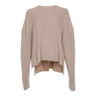 Drykorn Femme, Pulls, Beige, Taille: 36 FR Pull à col rond côtelé Timothea