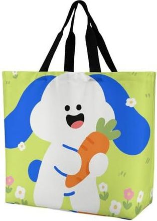 Generic Lapin Mignon Sac Courses D&eacute;contract&eacute; Sacs De Courses L&eacute;ger Sac &Agrave; Bandouli&egrave;re Pour Quotidienne Shopping Plage