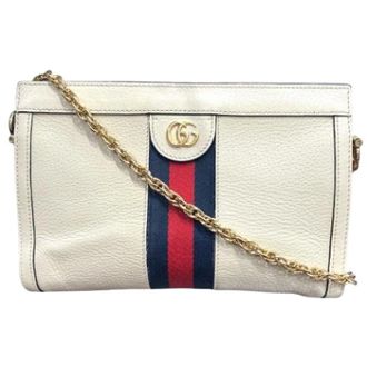 Gucci Sac bandouli&egrave;re Sherry Line doccasion - Femme - Pre-owned - Blanc - Taille: ONE Size