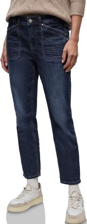 Street One Damen 3717192 Jeans mit Patch Pockets, Dark Blue Washed, 29W x 28L