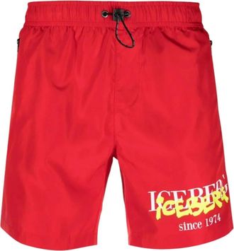 Iceberg Homme, Maillots de bain, Rouge, Taille: M Costume