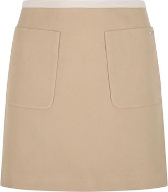 Maison Kitsun&eacute; Femme, Jupes, Blanc, Taille: 34 FR Patch Pocket Mini Skirt