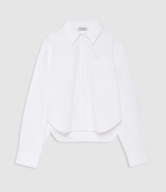 Anine Bing Chemise Scott Cropped White