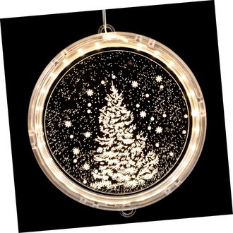 Aboofan Fensterbeleuchtung F&uuml;r Weihnachten Acryl-fensterdekoration Mit Licht Weihnachtsfensterdeko Dekorative Lichter F&uuml;r Fenster Weihnachtsdeko F&uuml;r Drinnen