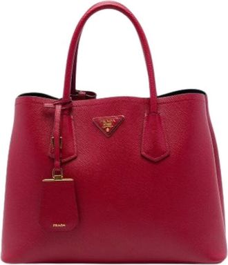 Prada Sac bandouli&egrave;re Saffiano Pre-owned - Femme - Pre-owned - Rouge - Taille: ONE Size