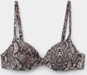Calzedonia Push-up-bikinioberteil Classic Snake Aufdruck