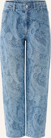 Oui Mom Jeans blau