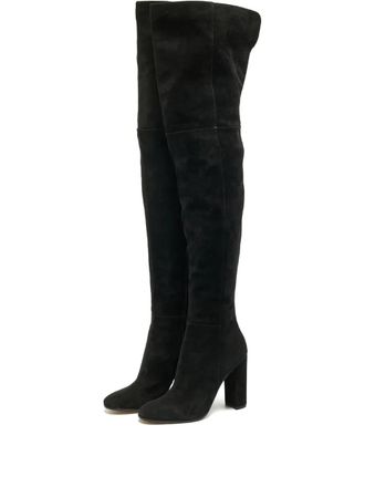 Gianvito Rossi knee-high suede boots - Schwarz