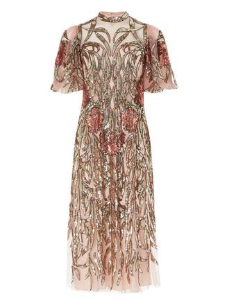 Temperley London Suzani Midikleid mit Pailletten - ROSEWATER