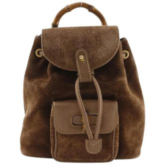 Gucci Pre-owned Vintage Backpack - - Pre-owned - Damen - Braun - ONE SIZE