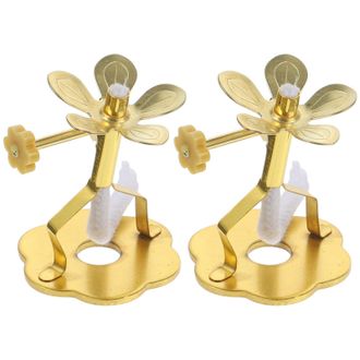 Artibetter Homoyoyo 2 St&uuml;ck Dochthalter f&uuml;r Butterlampen aus Legierung Kleine Verstellbare Dochtst&auml;nder f&uuml;r Buddhistische &Ouml;llampen Dekorative Tischlampe f&uuml;r Zuha