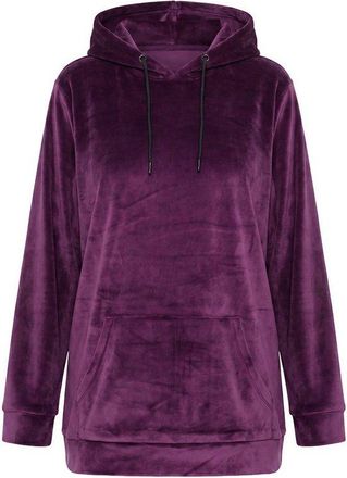 Ulla Popken Sweatjacke Loungewear-Jacke Nicki Kapuze Langarm