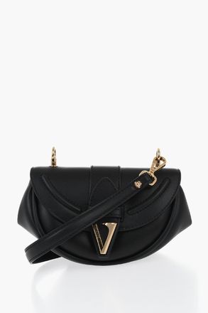 Versace Leather Shoulder Bag VIRTUS With Removable Strap Versace
