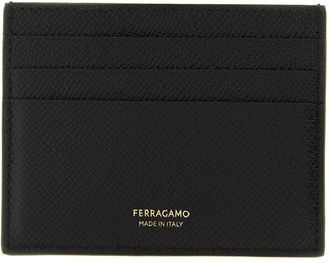 Ferragamo Gancini Card Case - Black