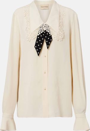 Valentino Blouse en cr&ecirc;pe de soie