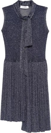 John Galliano robe plissée (années 2010) - Bleu