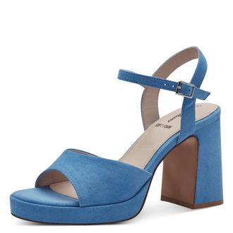 s.Oliver Sandale mit Absatz 5-28319-42 Blau Soft Foam