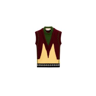 Marni V-Ausschnitt Strickware - - Knitwear - Damen - Mehrfarbig - S