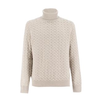 Fedeli Rollkragenpullover - - Knitwear - Herren - Beige - L