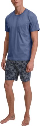 CALIDA Relax Imprint Kurz-Pyjama Herren, aus 100% Baumwolle, pflegeleicht, elastisch und formstabil, in Single Jersey