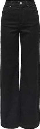 Only Onlmadison-Royal Hw Wide DNM BF Gua, Jean Noir, XL / 32L Femmes