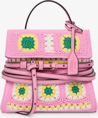 Moschino Petit sac &agrave; main Moschino Tie Me - Rose