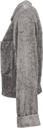 Emporio Armani Corduroy Velvet Blouson Jacket - Grey