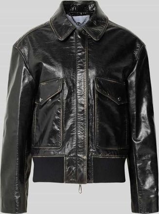 Paco Rabanne Lederjacke aus echtem Leder