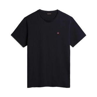 Napapijri Blaues T-Shirt mit Kurzen &Auml;rmeln und Rundhalsausschnitt - - Tops - Herren - Blau - XL