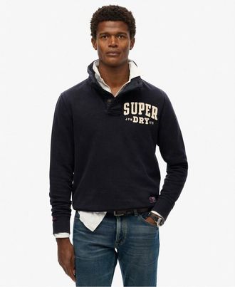 Superdry Sweat-shirt Henley athl&eacute;tique vintage