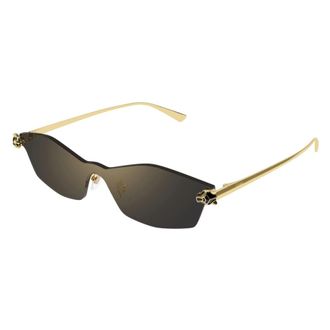 Cartier Shield Sonnenbrille - - Accessories - unisex - Gelb - ONE SIZE