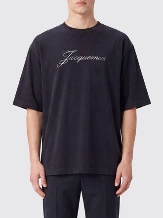 Jacquemus T-Shirt aus Baumwollmischung mit Rundhalsausschnitt und gedrucktem Kontrastlogo