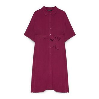Fiorella Rubino Hemdblusenkleid Power aus Viskose - - Dresses - Damen - Rot - 3XL