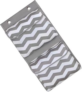 TOPBATHY Wasserdichter Wandhänge Organizer aus Oxford Großes Aufbewahrungsfach Doppellagig Nägelos Vielseitig für Schlafzimmer Küche Bad Tür und Wand Praktisch