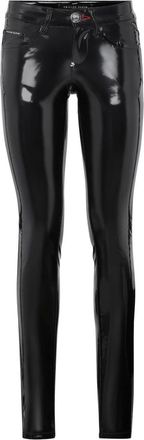 Philipp Plein Femme, Pantalons, Noir, Taille: 42 FR Slim Pantalons Statement