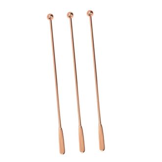 Cabilock 3 Stück Edelstahl Rührstäbchen Für Cocktails Und Getränke 19cm Multifunktionale Rührlöffel Praktisch Für Kaffee Säfte Und Mixgetränke Barzubehör