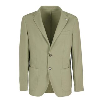 L.B.M. 1911 Weiches Lyocell Baumwollhemd - - Jackets - Herren - Gr&uuml;n - M