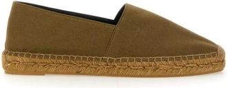 Saint Laurent Gabardine Espadrilles With Jute-Wrapped Sole - Gr. 38,5 (EU) - in Braun
