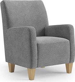 Cavadore Cavadore Sessel Vida / Polstersessel im trendigen Design / 74 x 93 x 81 / Chenille, Grau