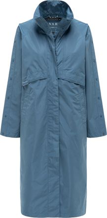 Navahoo Damen Parka &Uuml;bergangsjacke Zenbl&uuml;te mit Stehkragen